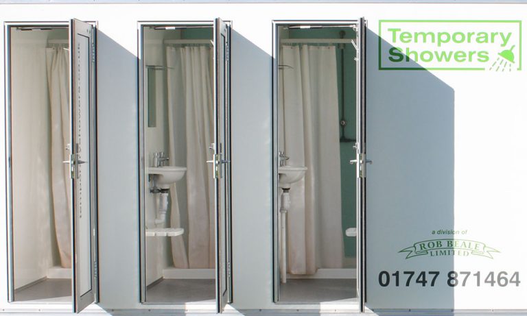 Portable Shower Units for Hire - South of England